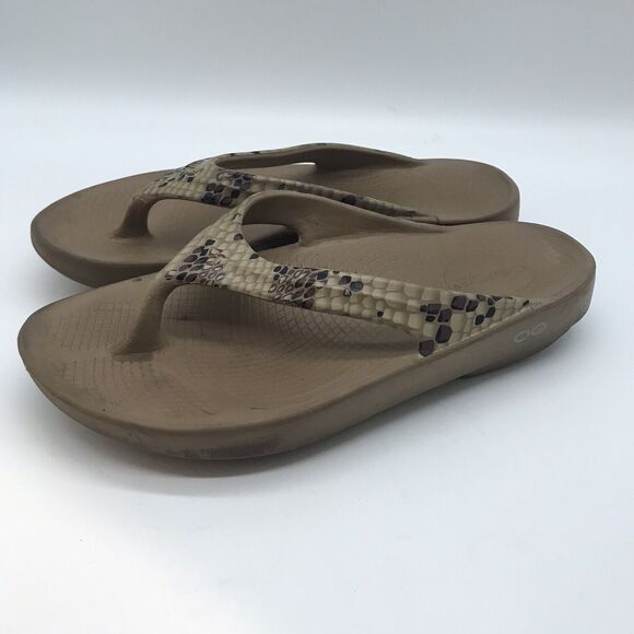 OOFOS | Shoes | Oofos Oolala Limited Edition Desert Snake Thong ...